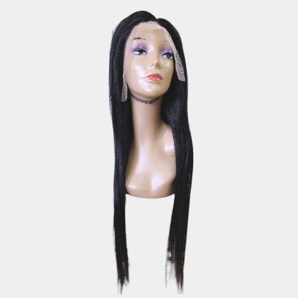 30” Straight Frontal Lace Wig – 100% Human Hair | 13x4 Frontal – Aurora ...